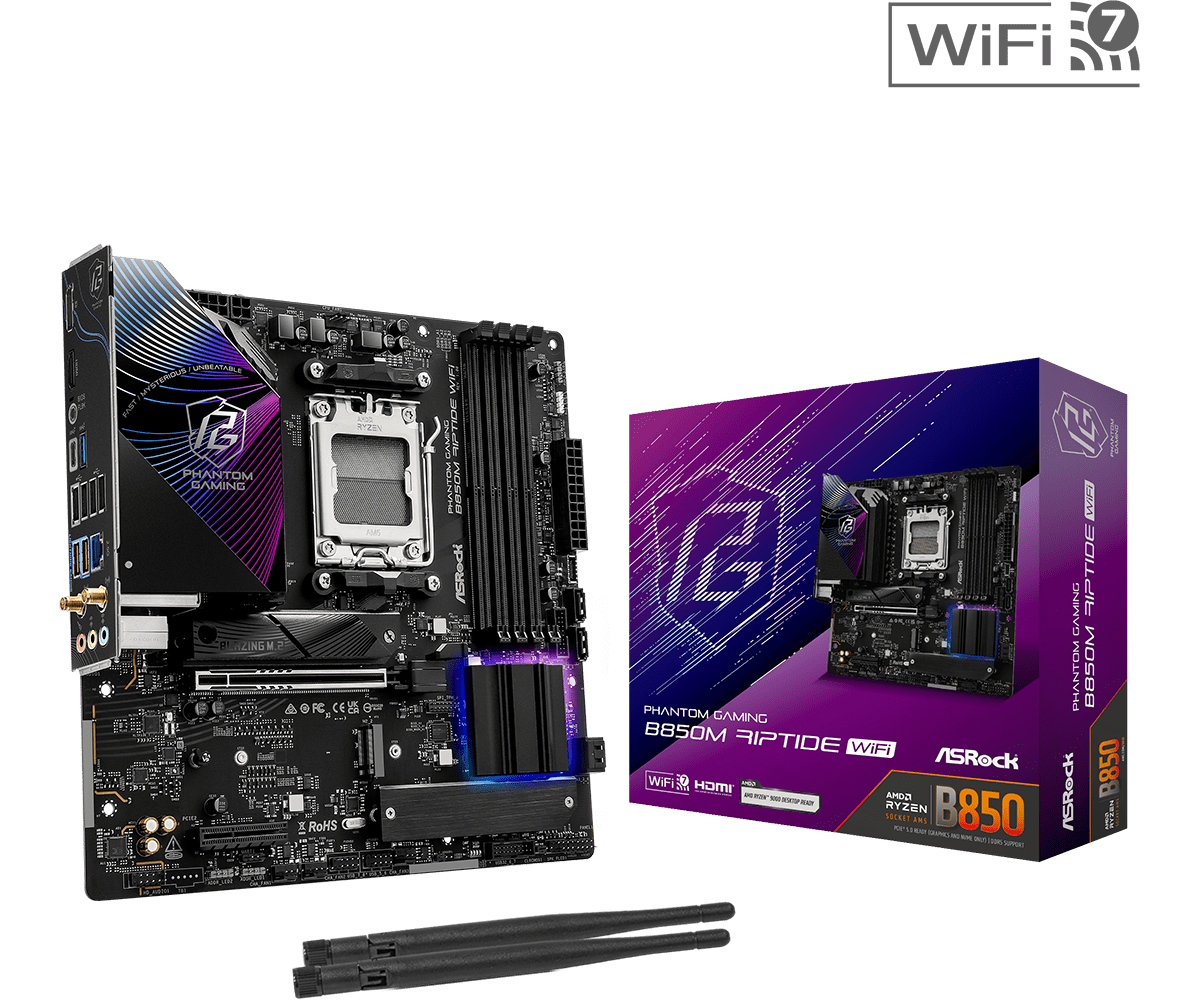 ASRock B850M Riptide WiFi AM5 Micro ATX Motherboard - Newegg.ca